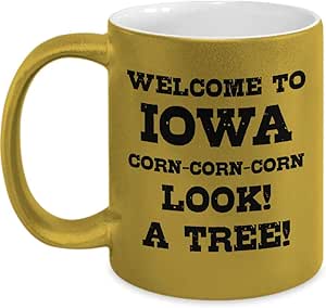 Amazon.com: Iowa Metallic Coffee Mug - Gifts For Men Women - Souvenirs ...
