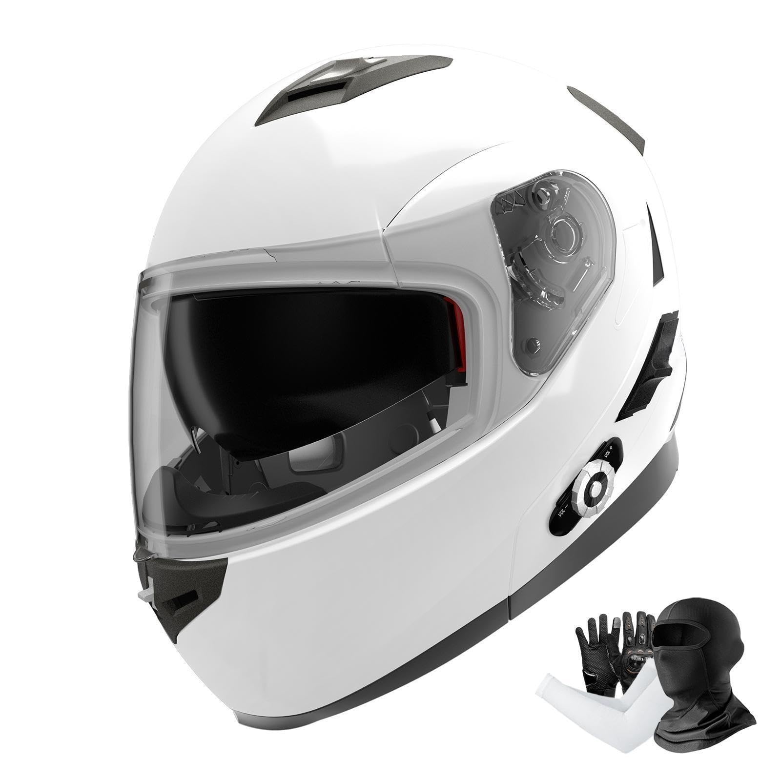 E Motorcycle For Adults Bluetooth Modular Motorcycle Helmet DOT/ECE ...