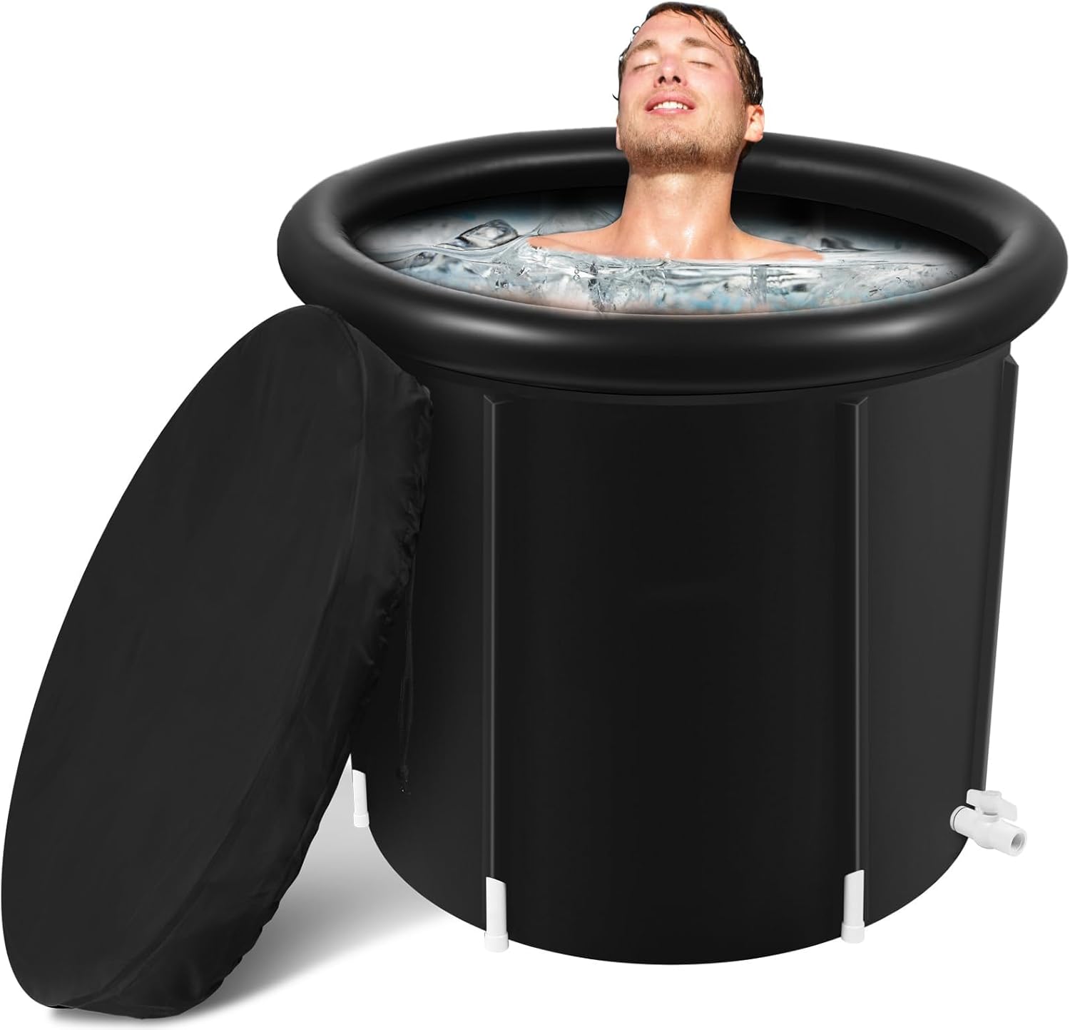Generic Ice Bath Tub for Athletes with Cover Cold Plunge Tub 90 Gallon ...
