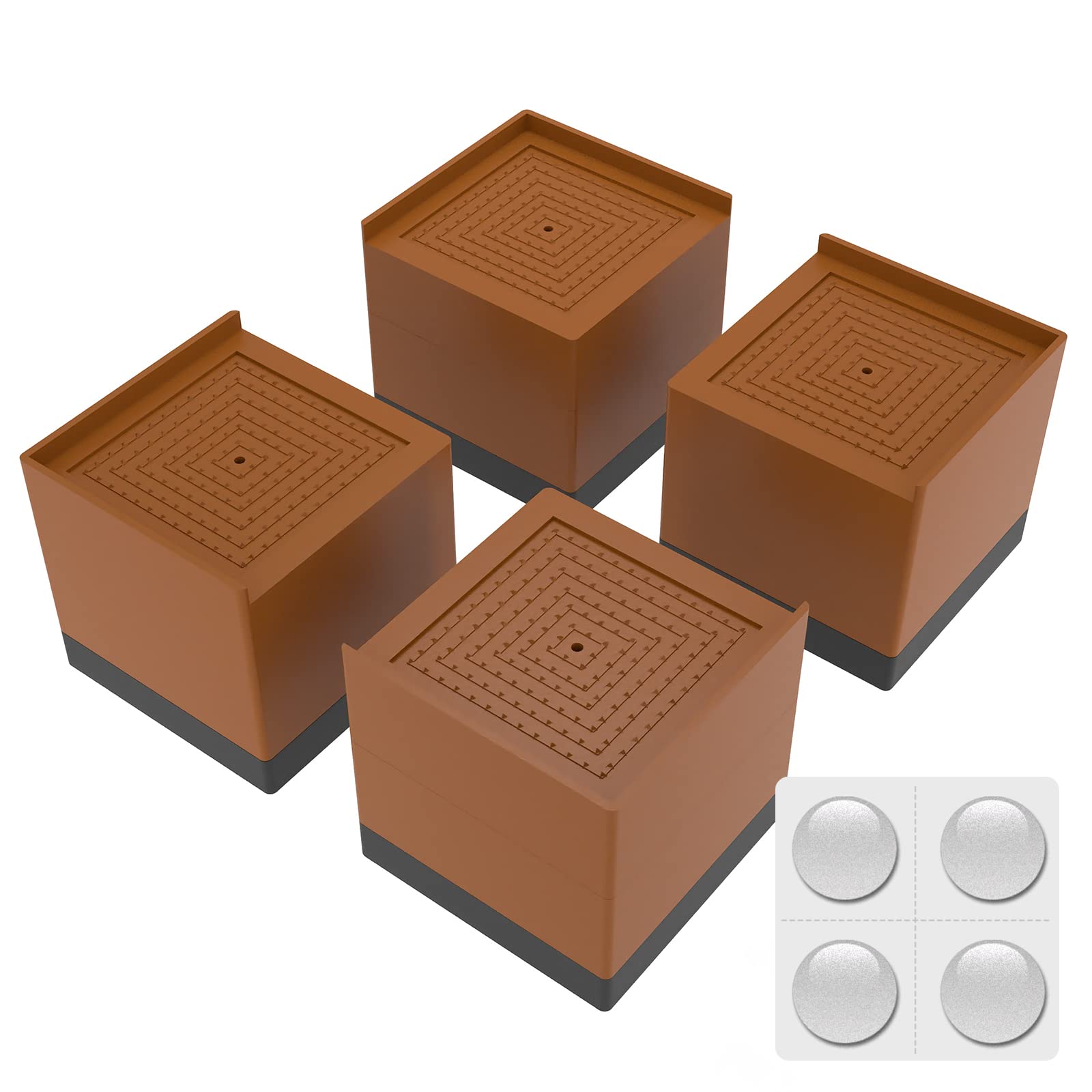 ZTON Adjustable Bed Furniture Risers,Elevation in Heights 1.6 Inch or 3 ...