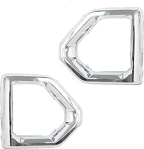Amazon.com: labwork Fog Light Outer Bezel Cover Chrome Replacement for ...