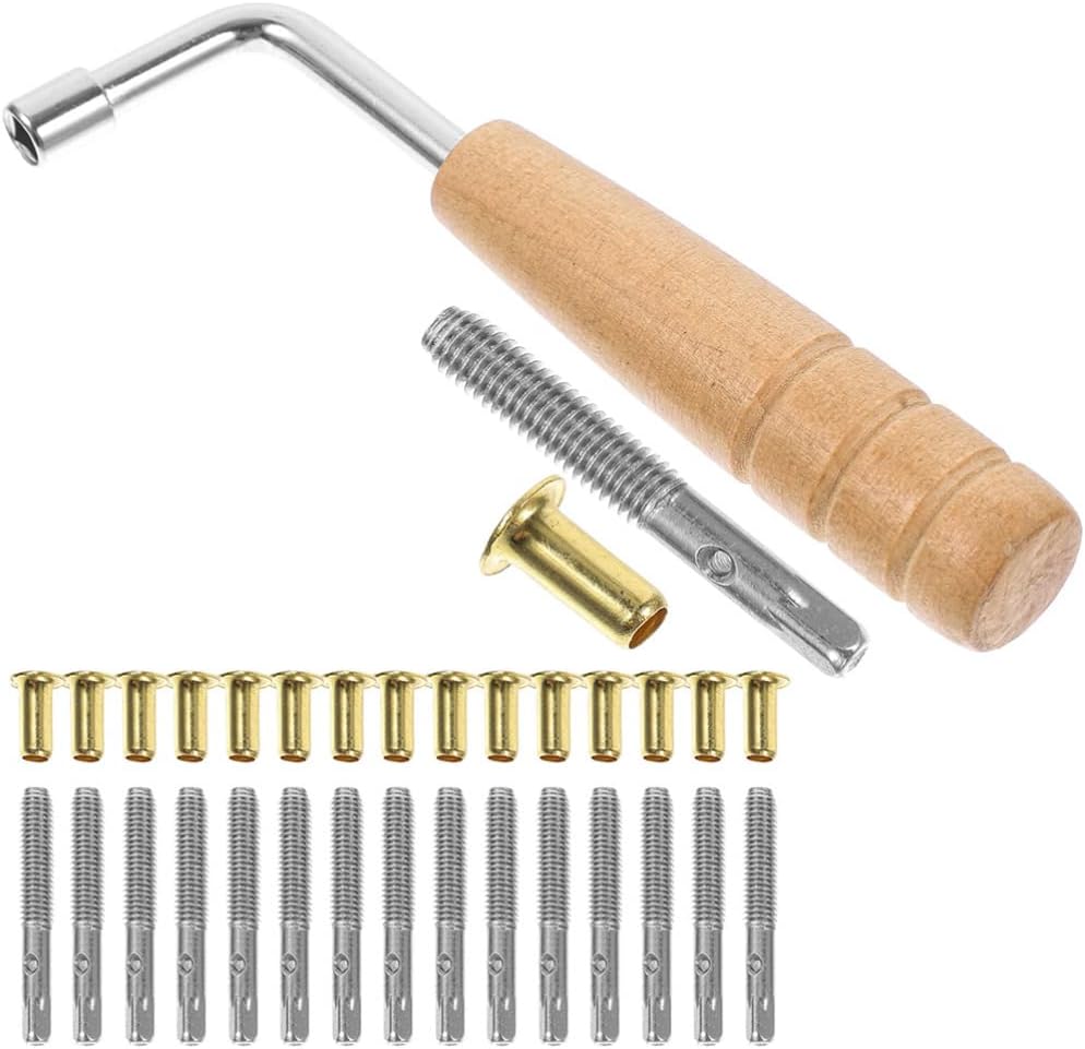 Amazon.com: Milisten 16 PCS Tuning Pins with L-shape Tuning Wrench and ...