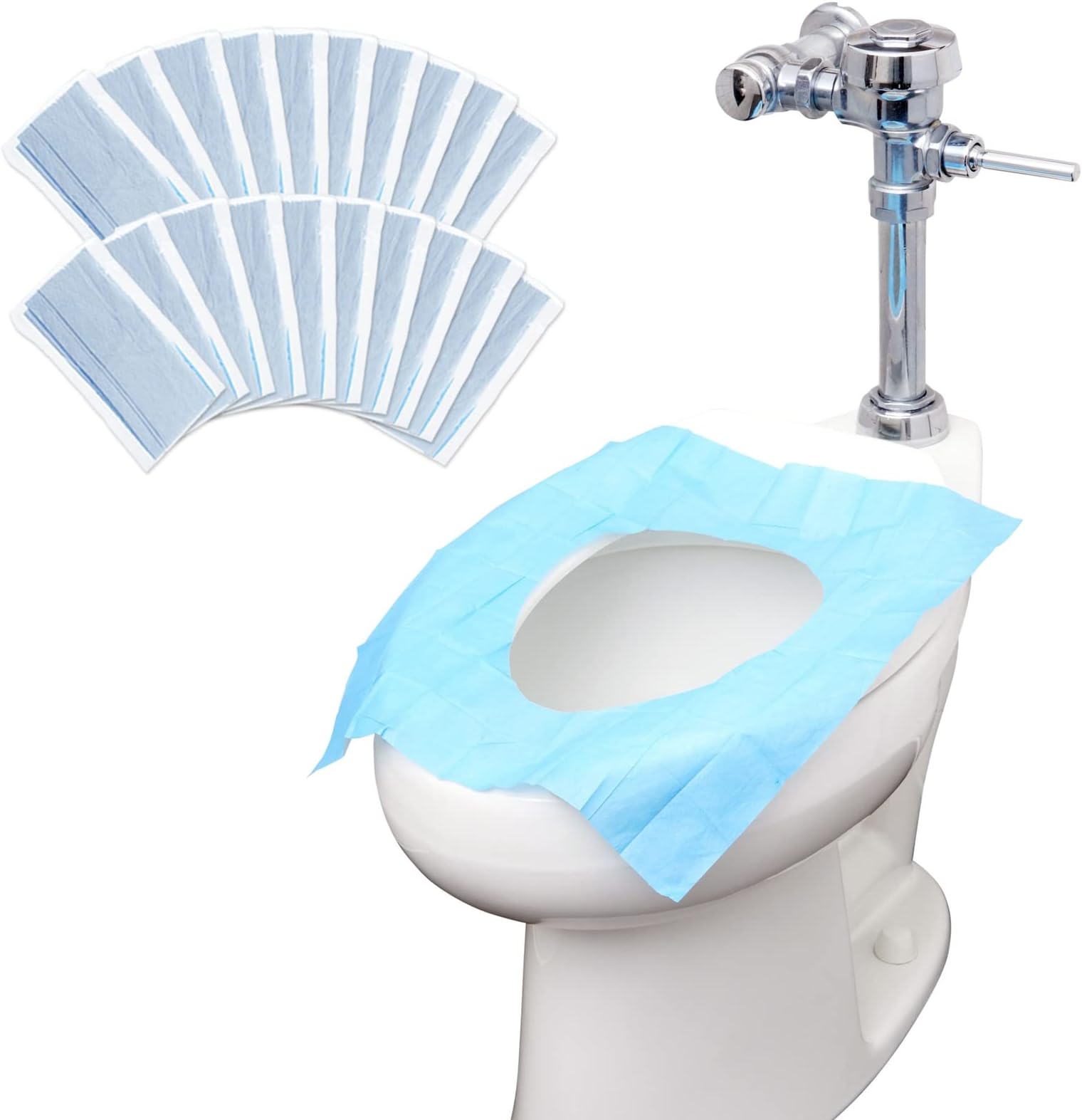 Amazon.com: Juvale 50 Pack Flushable Disposable Toilet Seat Covers for ...