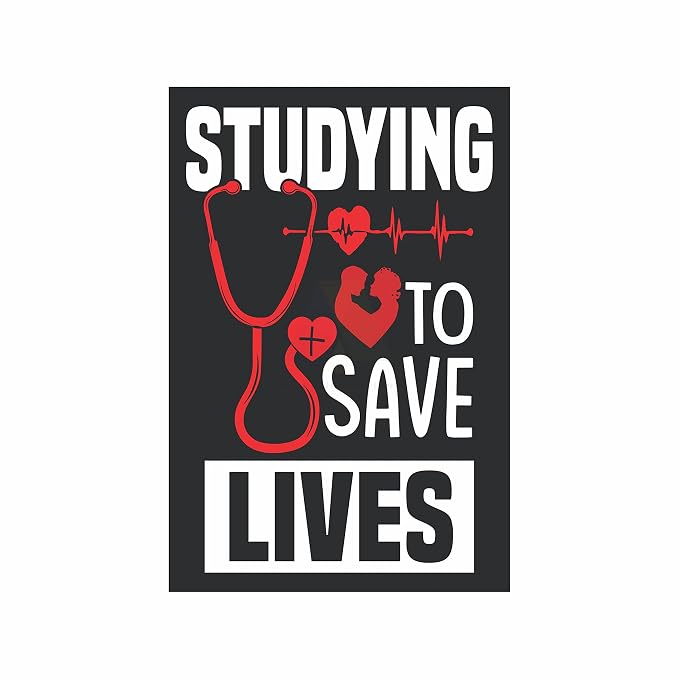 Anne Print Solutions® Studying to save life chart Posters For Hospital ...