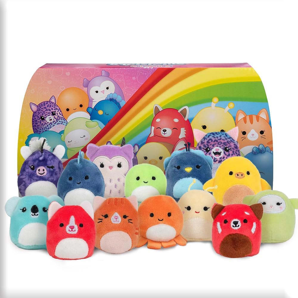 Squishmallows Mini - 14 mini peluches arc-en-ciel de 5,1 cm ...