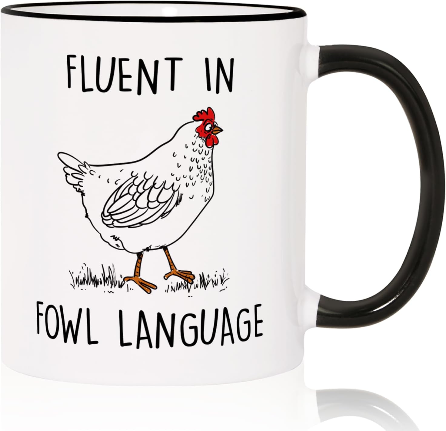 Amazon.com | Aurahouse Chicken Gifts for Women Men, Funny Coffee Mug ...