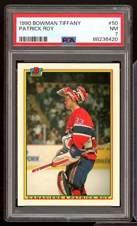 Amazon.com: Patrick Roy Card 1990-91 Bowman Tiffany #50 PSA 7 ...