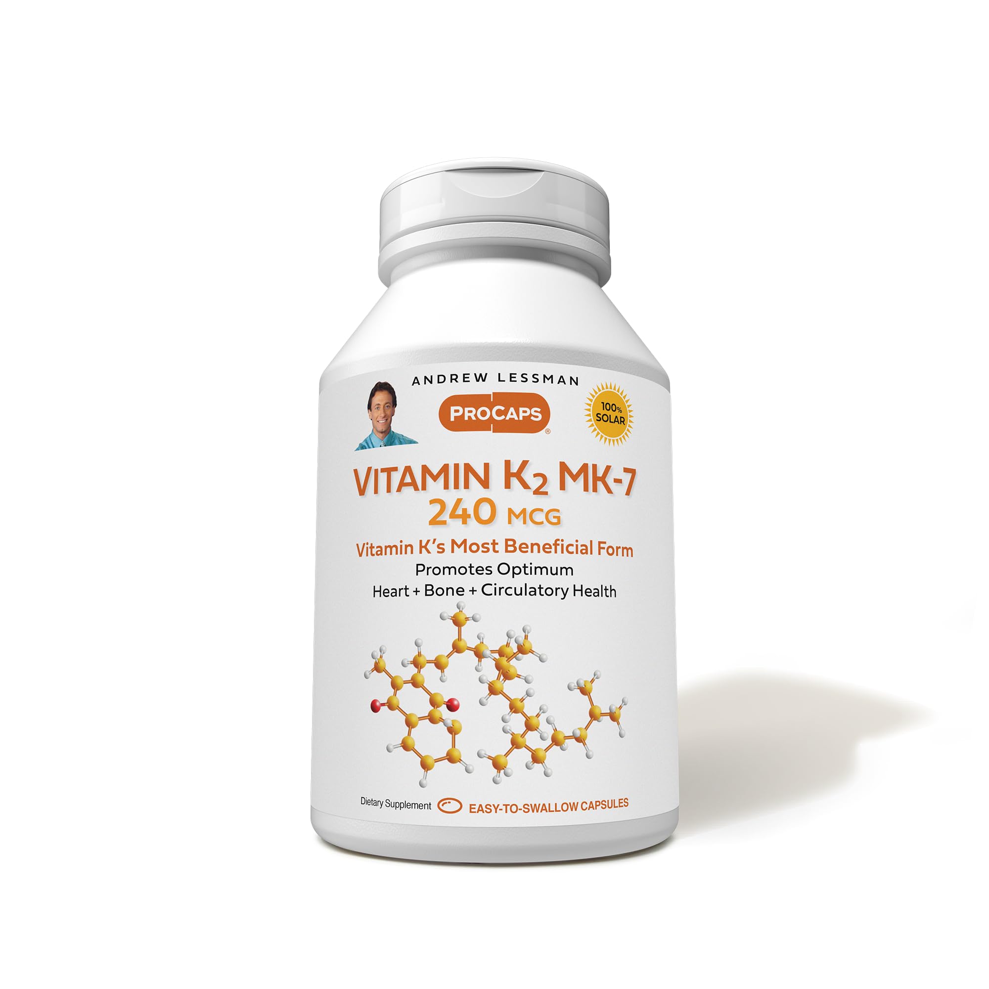 Amazon.com: ANDREW LESSMAN Vitamin K2 MK7 240 mcg 180 Softgels ...