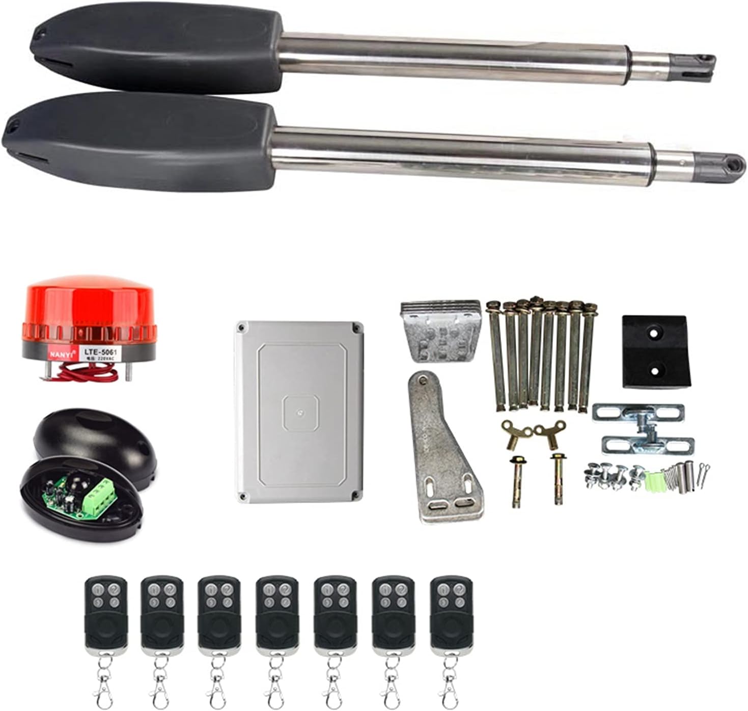 Amazon.com: Automatic Dual Barrier Swing Arm Boom Gate Motor DC24V ...