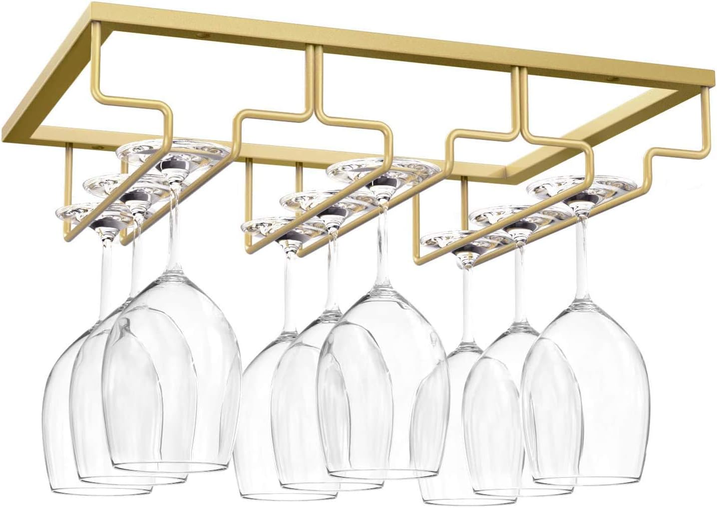Amazon.com: RedDreamer 14-Inch Gold Wine Glass Rack, Under Cabinet Wine ...