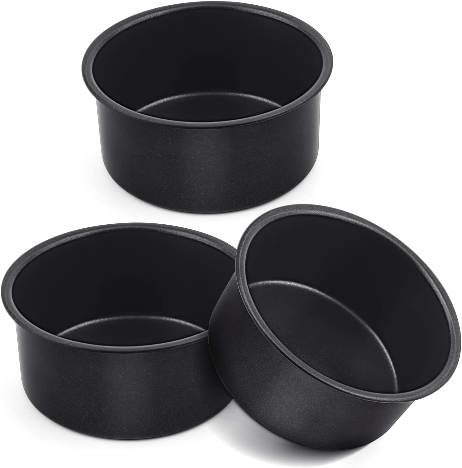Amazon.com: Wilton Mini Round Cake Pans, STD, SilverWilton Non-Stick ...