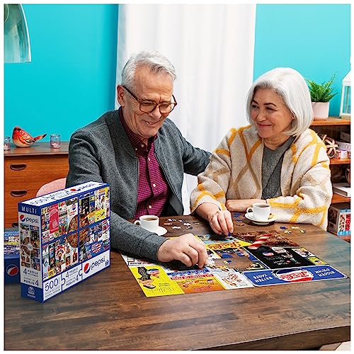 Snapklik.com : Pepsi, 4 Puzzle Multipack, 500 Pieces Combine To Form ...