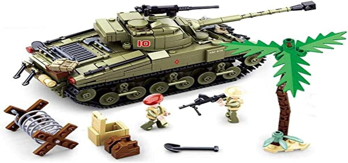 Sluban Sherman Tank WW2 Battle Set - 790 Pcs, in Original English Box ...