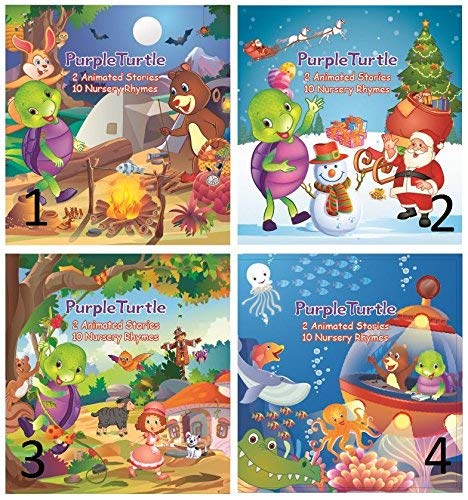 Buy Purple Turtle Rhymes Pack Of 4 Book Online at Low Prices in India ...