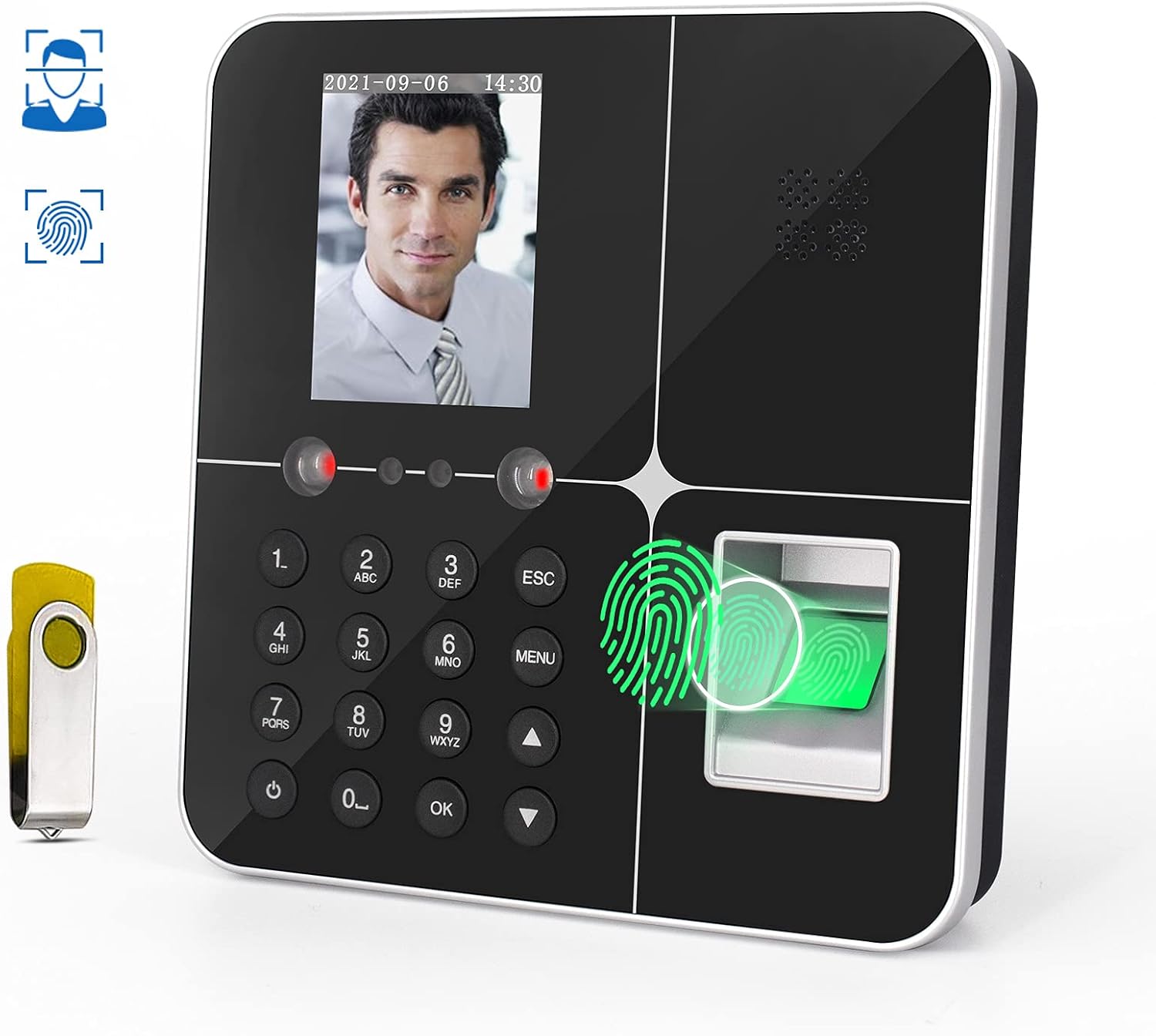 Amazon.com: JIAN BOLAND Time Clocks for Employees Small Business, with ...