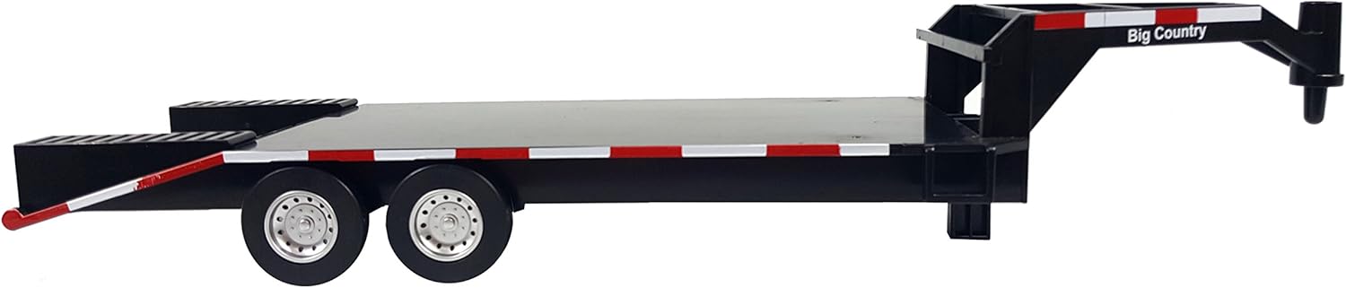 Amazon.com: Big Country Toys - Flatbed Trailer - 1:20 Scale - Gooseneck ...