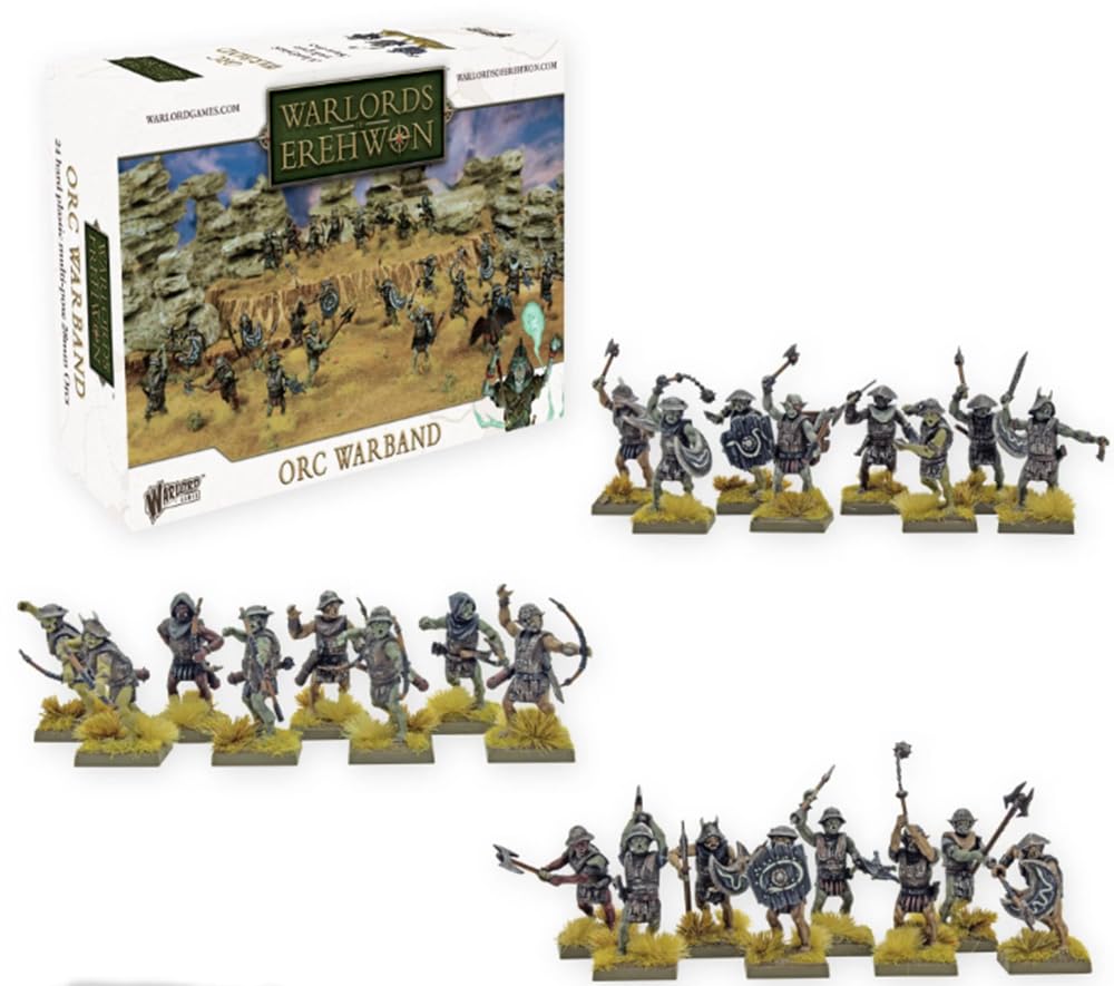 Orc Warband - 28mm Scale Plastic Miniatures for Warlords of Erehwon by ...
