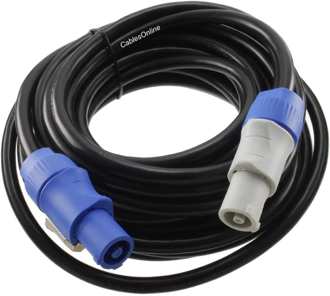 Amazon.com: CablesOnline, 15ft. 16AWG Stage Lighting Fixture PowerCon ...