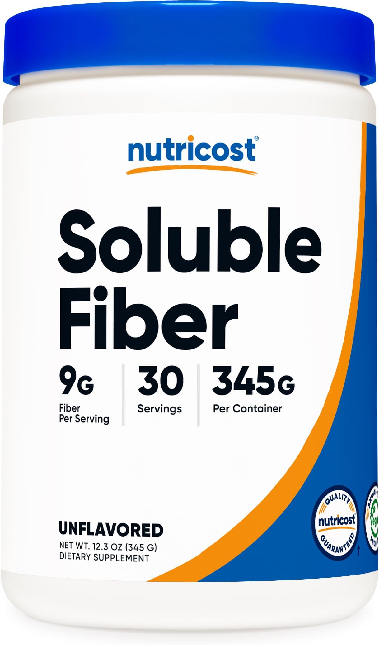 Amazon.com: Nutricost Soluble Fiber (Unflavored) 30 Servings - Vegan ...