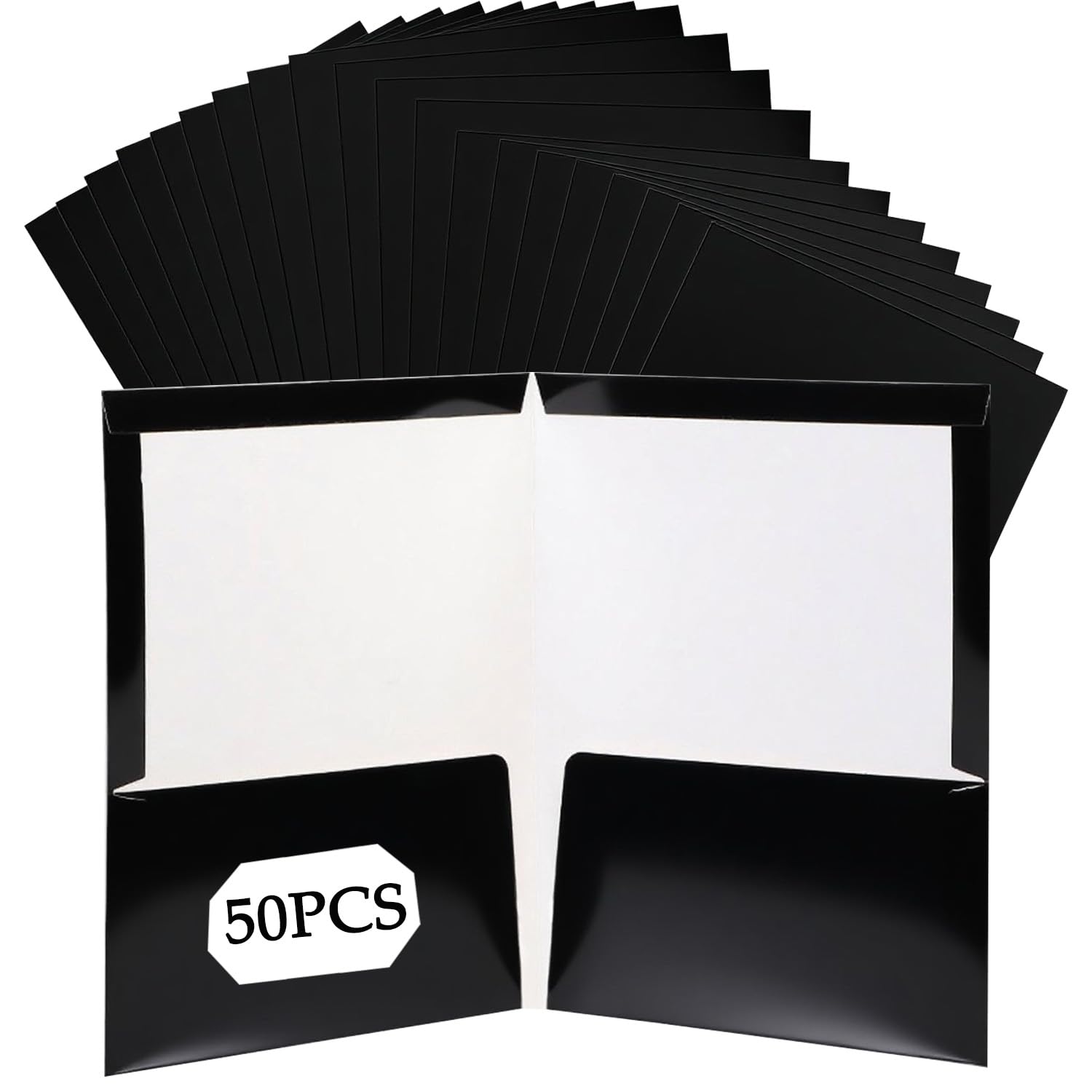Snapklik.com : 50 Pack 2-Pocket Glossy Presentation Folders, Letter ...