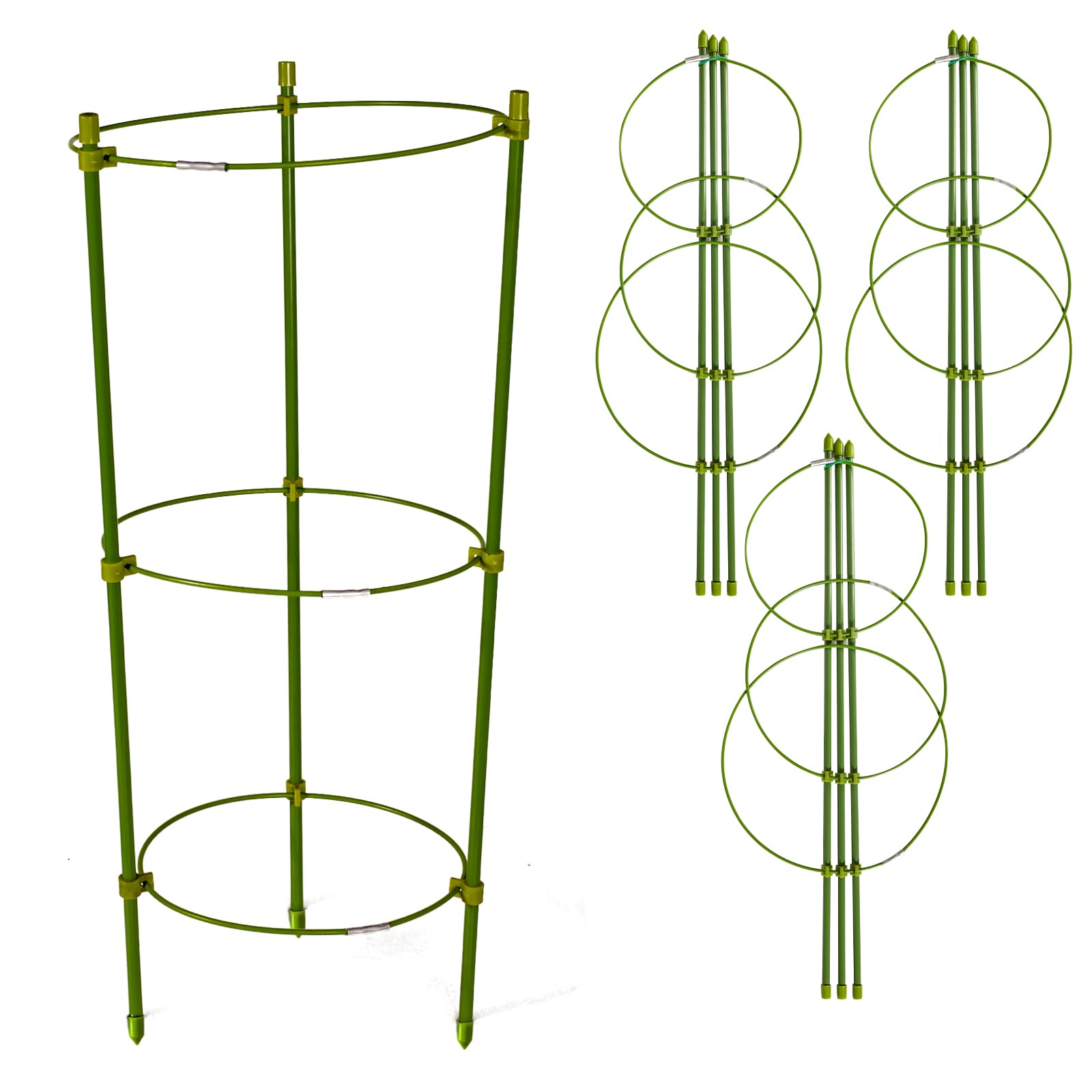3Packs Tomato Cage for Garden Plant Support, Adjustable Pepper Cage Kit ...