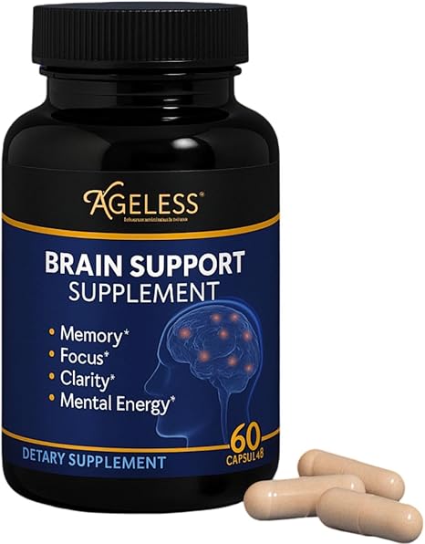 Amazon.com: Ageless Brain Supplements for Memory and Focus & Cognitive ...
