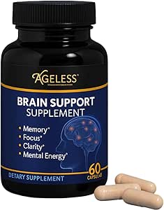 Amazon.com: Ageless Brain Supplements for Memory and Focus & Cognitive ...
