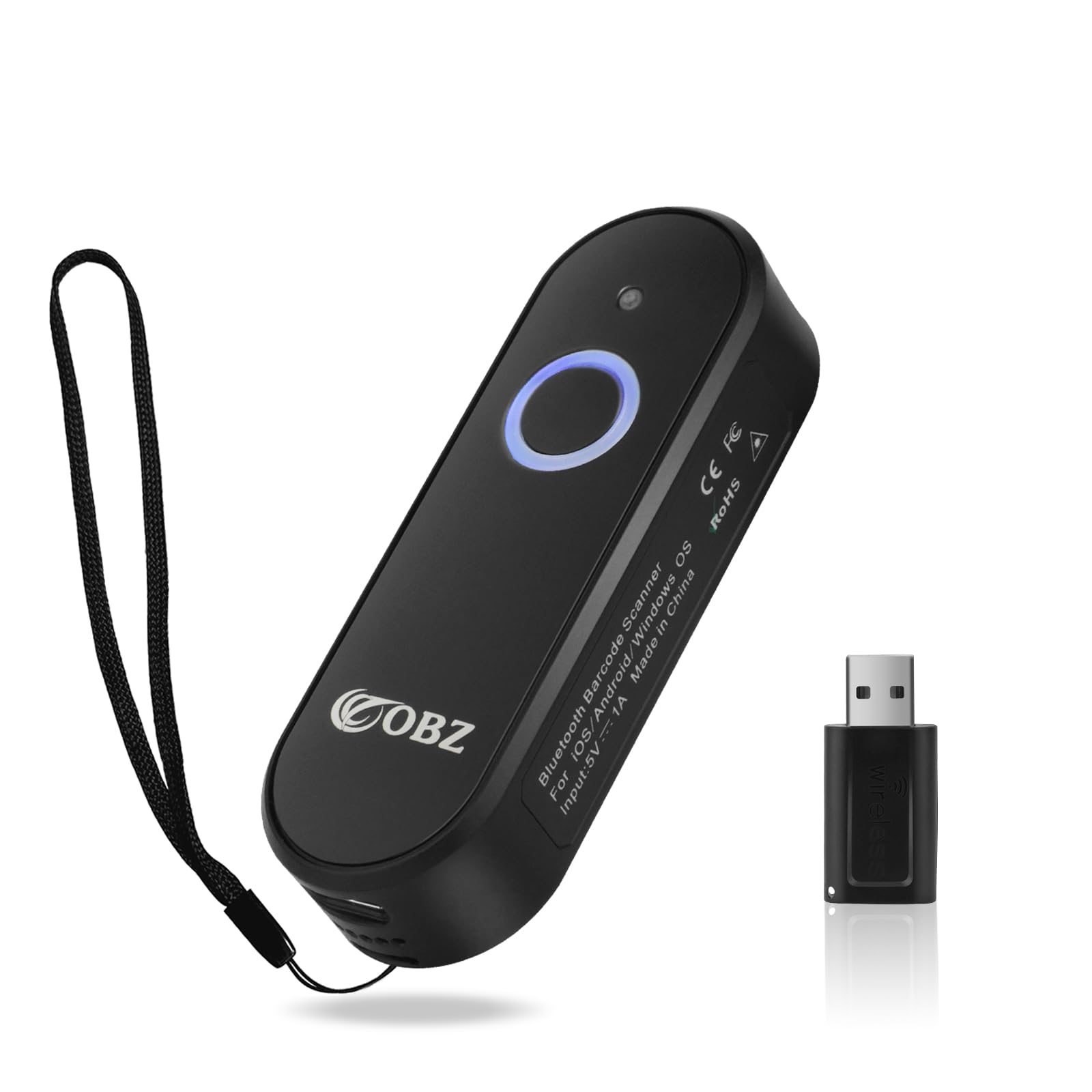 Amazon.com : Mini 2D Bluetooth Barcode Scanner 2.4G Wireless Barcode ...