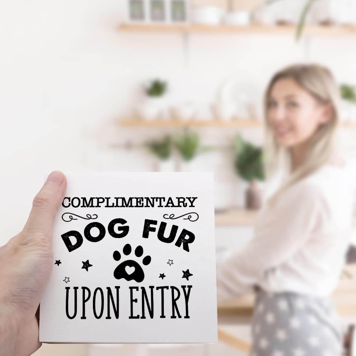 Complimentary Wooden Sign