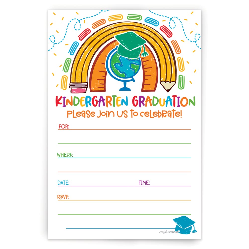 Kindergarten Graduation Party Invitations Blank Blank Graduation