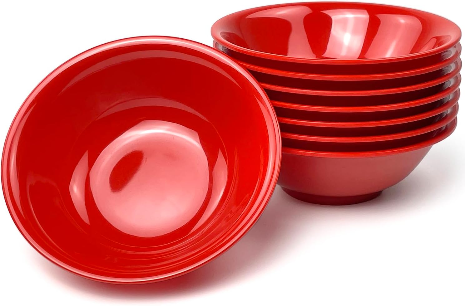 EWEIGEER 6-inch Melamine Bowls for Cereal Salad Rice Soup Dessert Snack ...