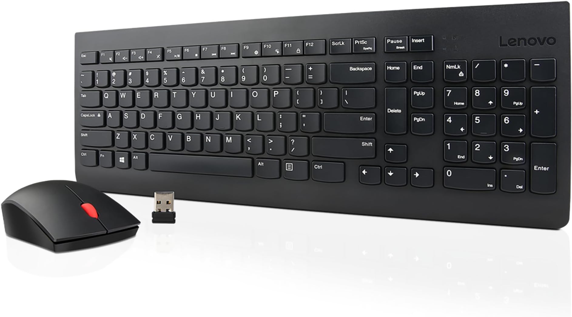 Amazon.com: Lenovo 510 Wireless Keyboard & Mouse Combo, 2.4 GHz Nano ...