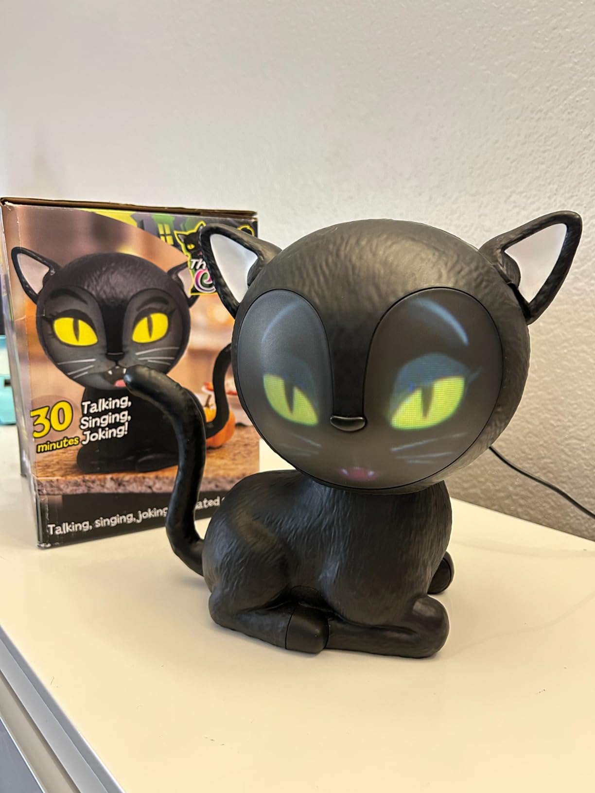Amazon.com: ANIMAT3D Eek The Cat Talking Animated Black Cat with Built ...
