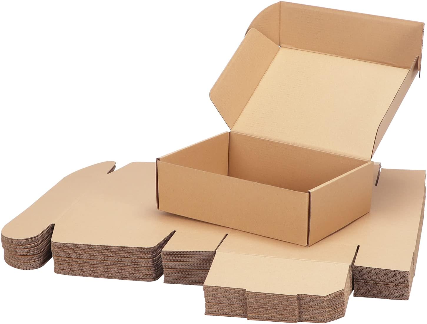 Amazon.com: PHAREGE 10x7x3 inch Shipping Boxes Bulk 25 Pack Brown, Tab ...