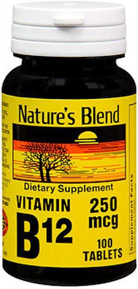 Amazon.com: Nature's Blend NAT B Vitamin B12 TB, 100 Count : Health ...