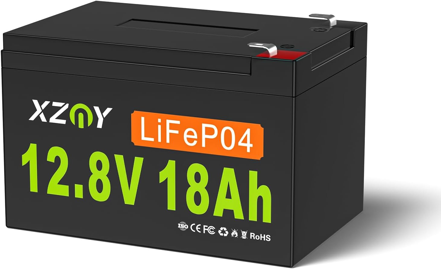 Amazon.com: MarCum Lithium 12V 10AH LiFePO4 Brute Battery | Ice Fishing ...
