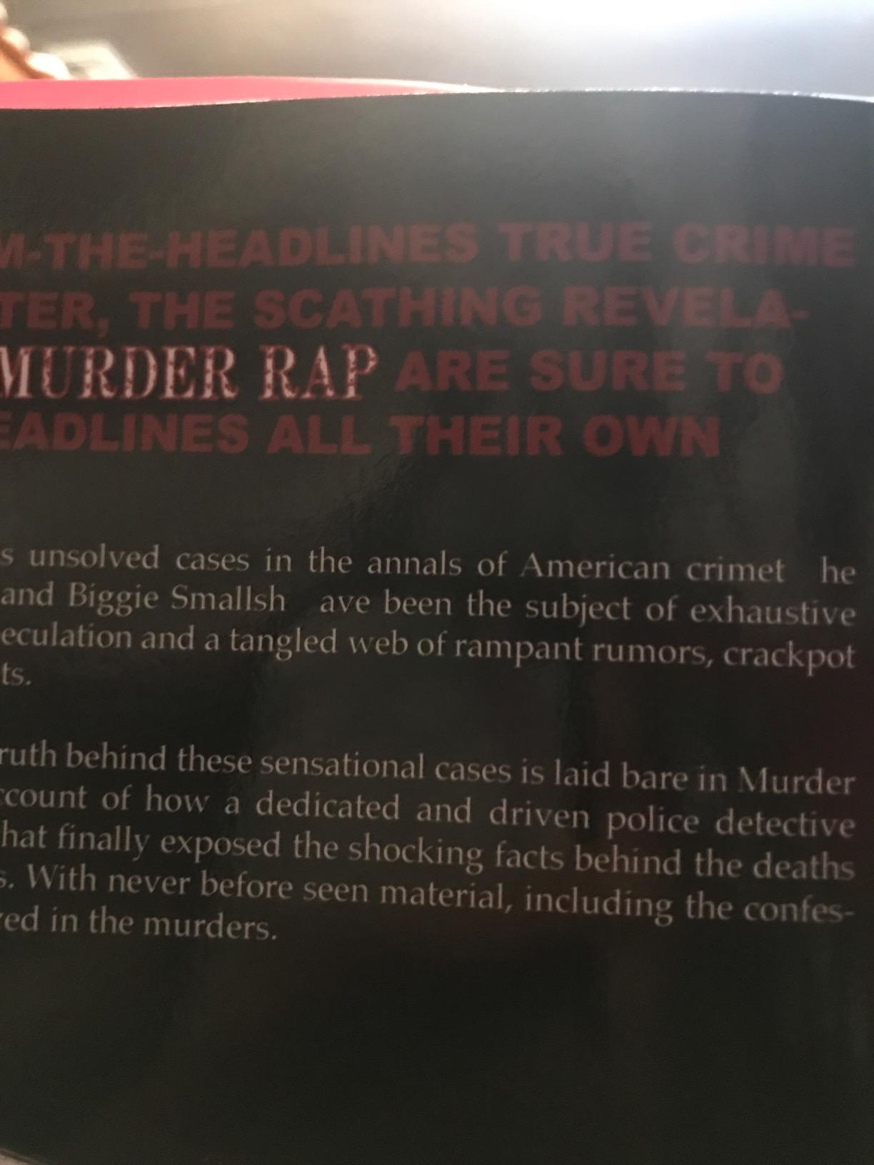 Murder Rap: The Untold Story of the Biggie Smalls & Tupac Shakur Murder ...