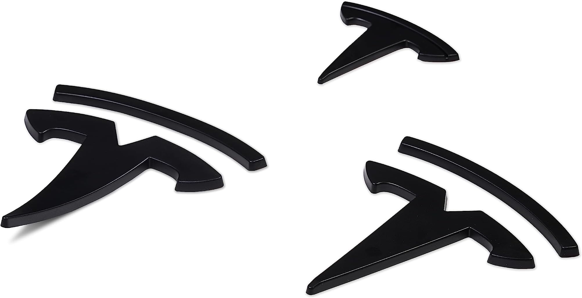 Amazon.com: OTOKOHOME 3-Piece Set Matte Black ABS Full Cover Stickers ...