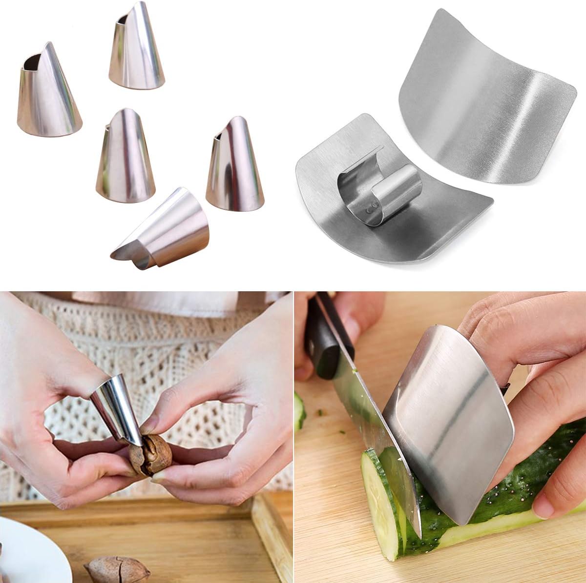 Amazon.com: ZOCONE Stainless Steel Finger Guard, 2 PCS Finger Guard for ...