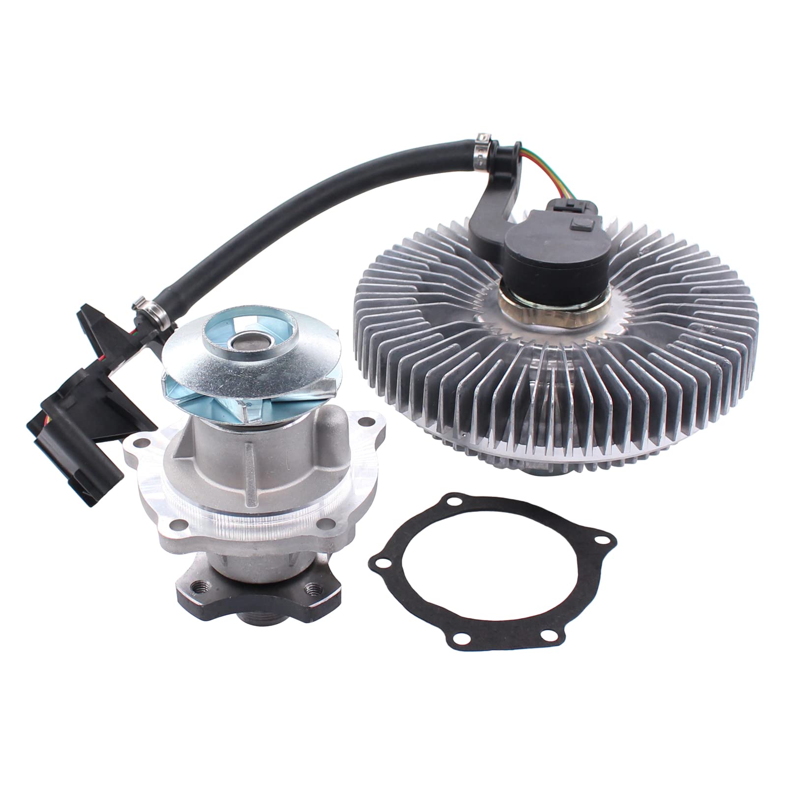 Amazon.com: NewYall 4.2L Engine Water Pump and Electric Fan Clutch Kit ...