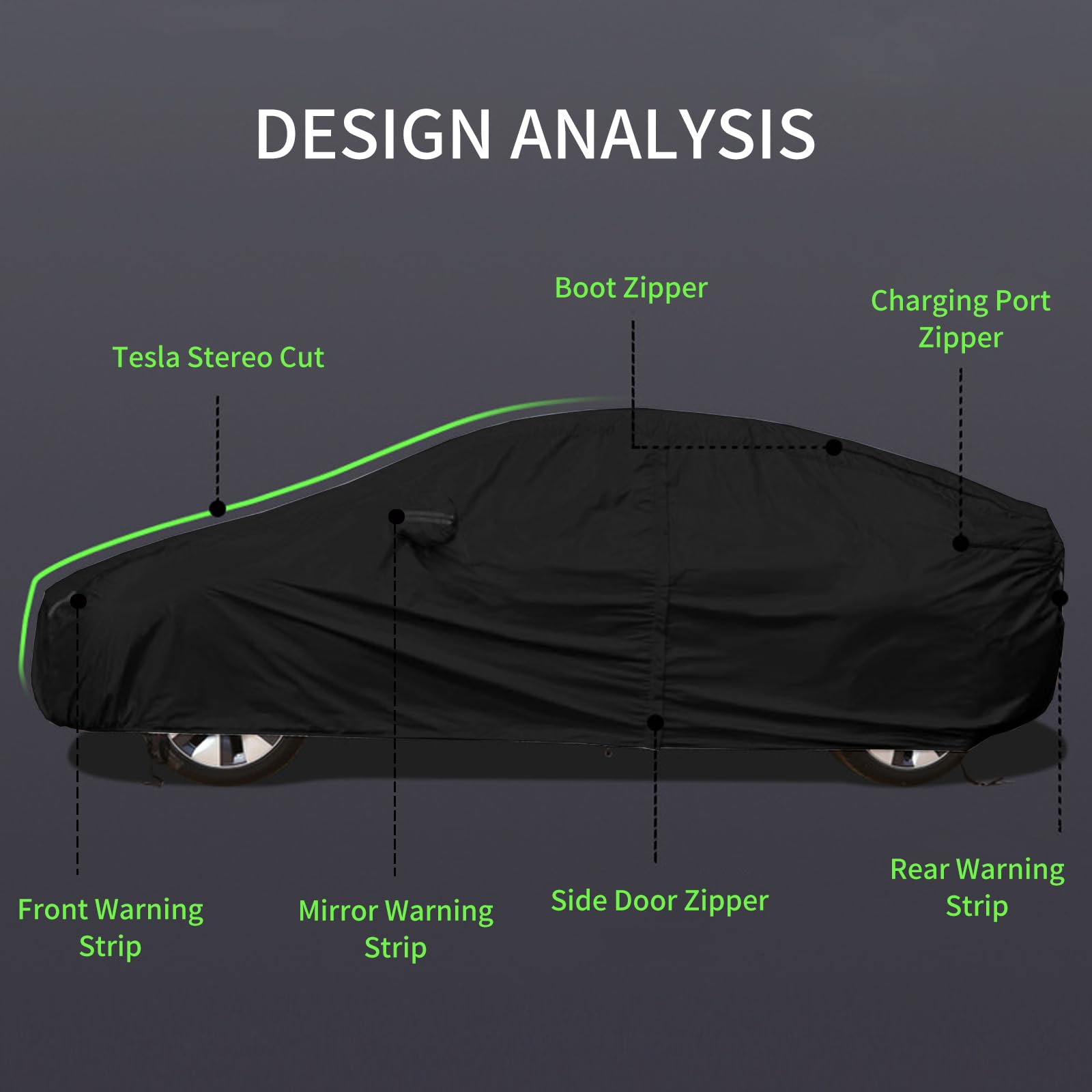 Snapklik.com : Powlamk Tesla Model 3 Car Cover - All Weather UV ...