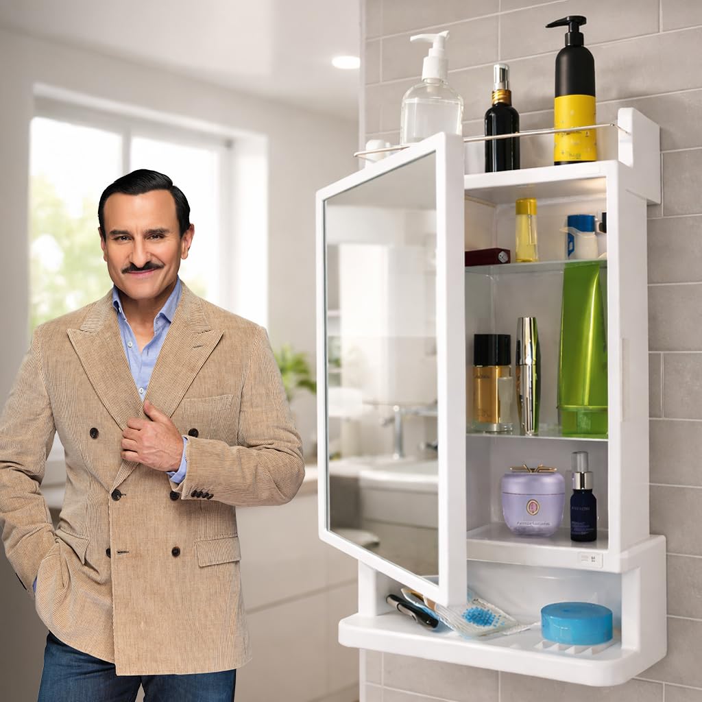 Sparsh Pearl Premium Bathroom Mirror Cabinet PTMT Mirror Cabinet ...
