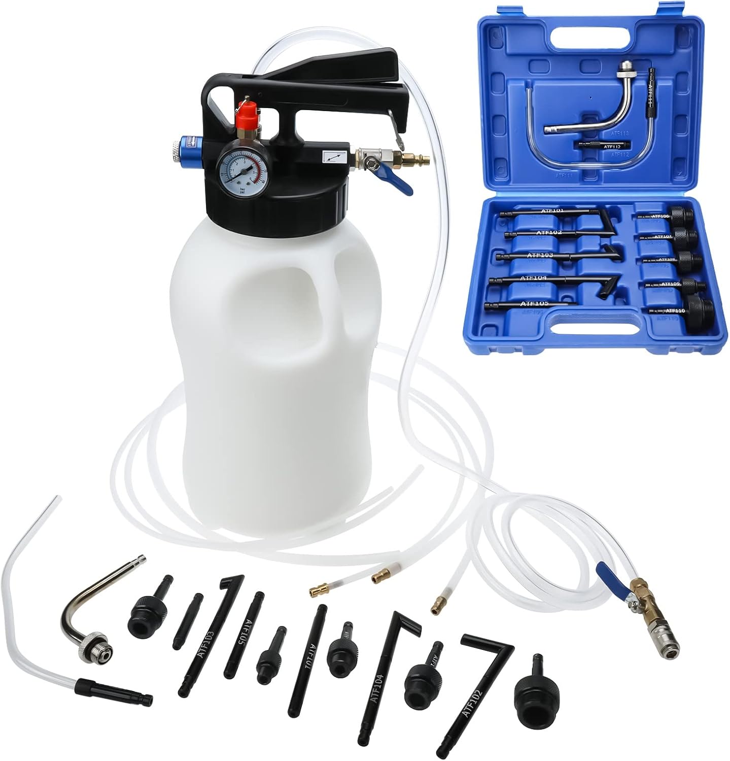 Amazon.com: 8MILELAKE 6L Pneumatic Air Oil and Liquid Extractor Pump ...
