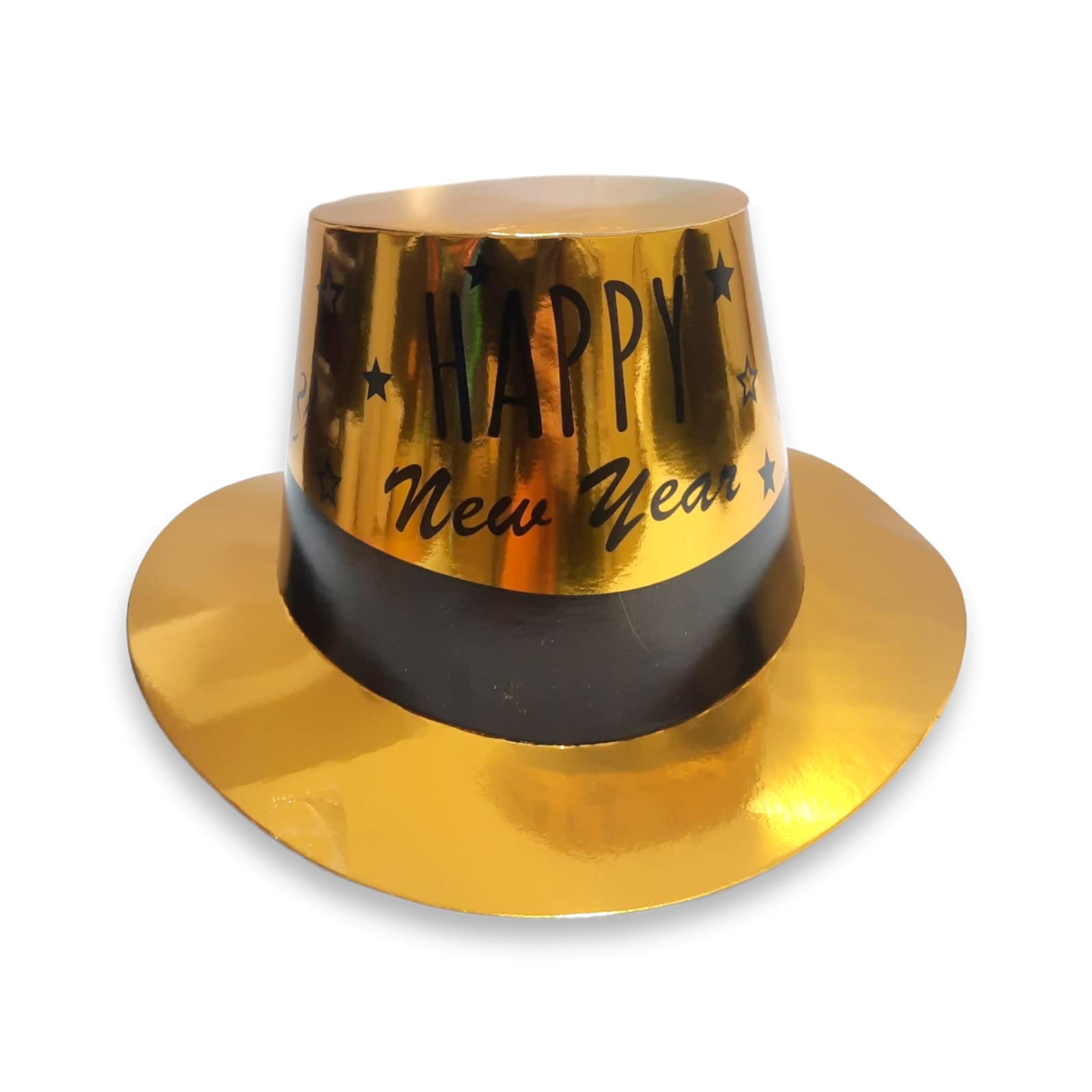 Buy PARTY TIME - 1 Piece Shiny Gold 2023 New Year Top Paper Hats Foil ...