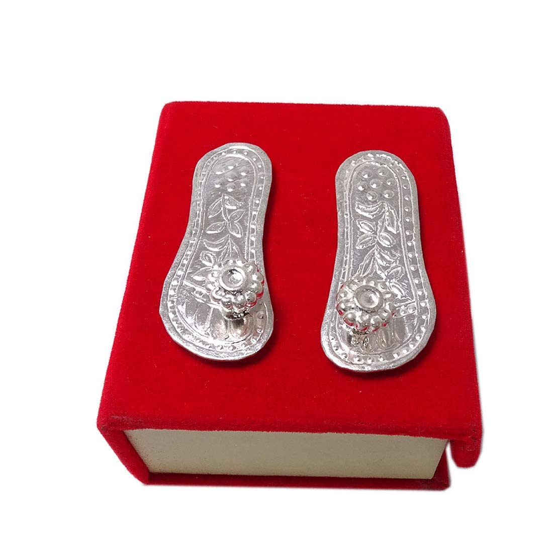 Buy Sahiba Gems Chandi/Silver Maa Durga Ji Charan Paduka (Feet) for ...