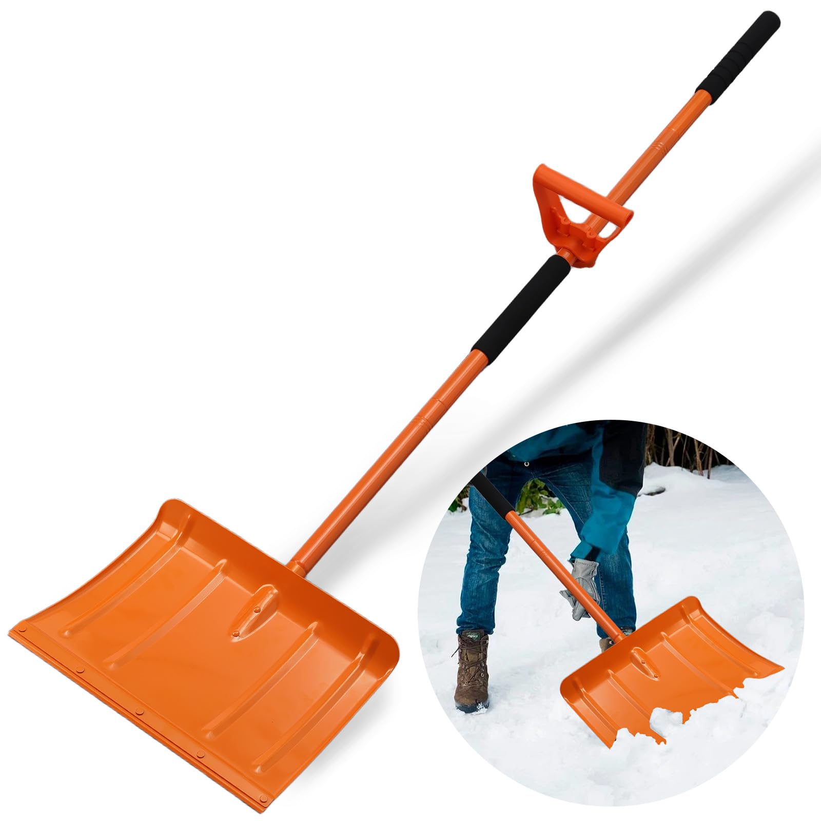 Amazon.com : Large Portable Snow Shovel for Driveway,67.3inch ...