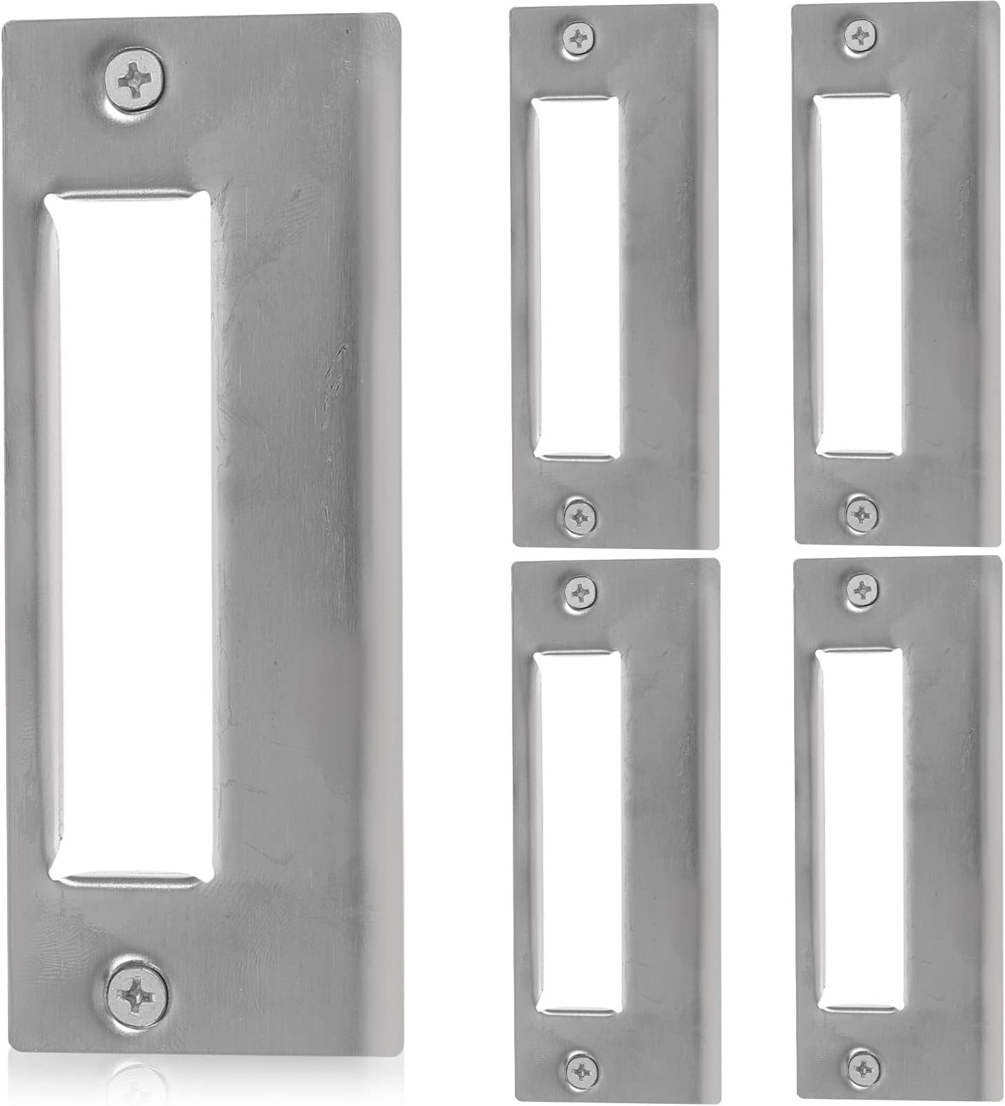 DOITOOL Door Reinforcement Plate 5Pcs Deadbolt Strike Plate, Square ...