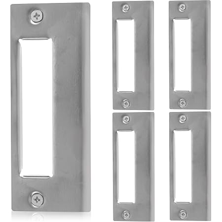 DOITOOL Door Reinforcement Plate 5Pcs Deadbolt Strike Plate, Square ...
