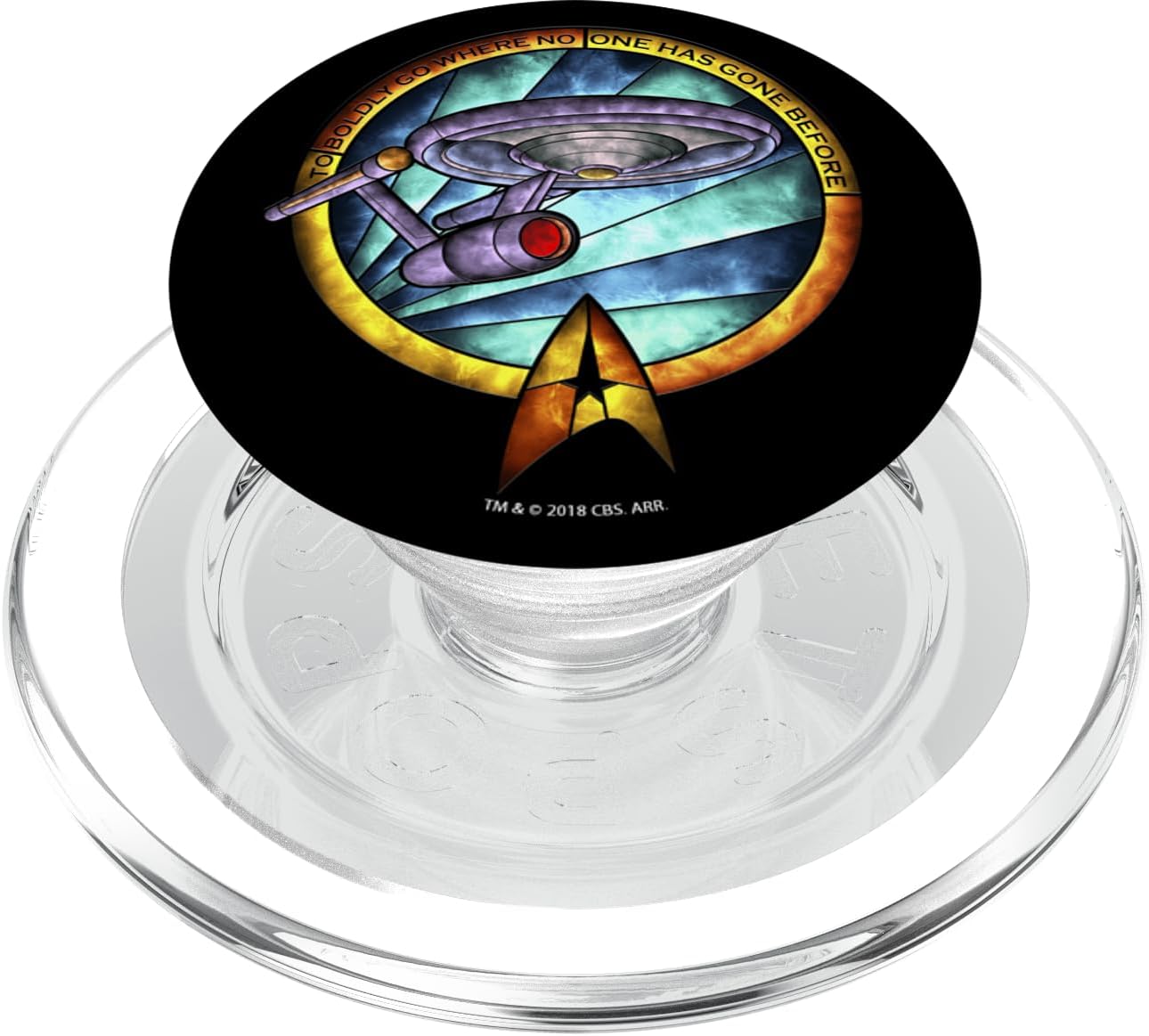 Amazon.com: Star Trek Starship Enterprise Stained Glass Portrait ...