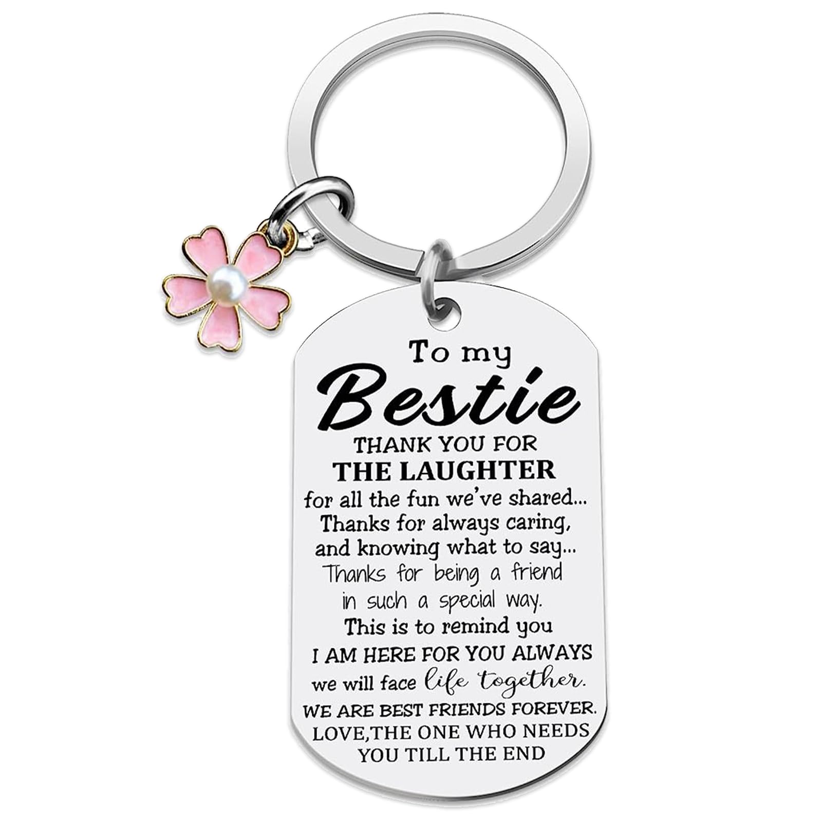 Friendship Gifts Keychain, To My Bestie Keychain True Unique Friend ...